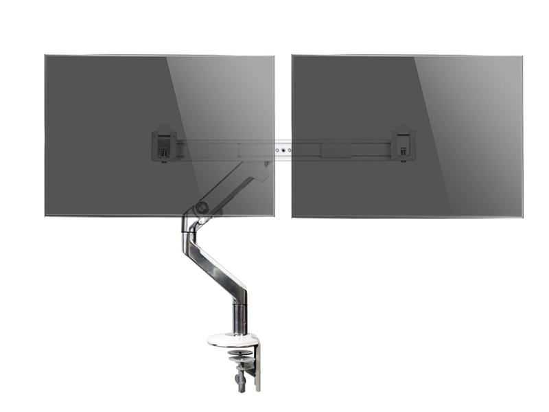 Humanscale M8 Dual Tabel Mount (Clamp) Crossbar, white buy online dual ...