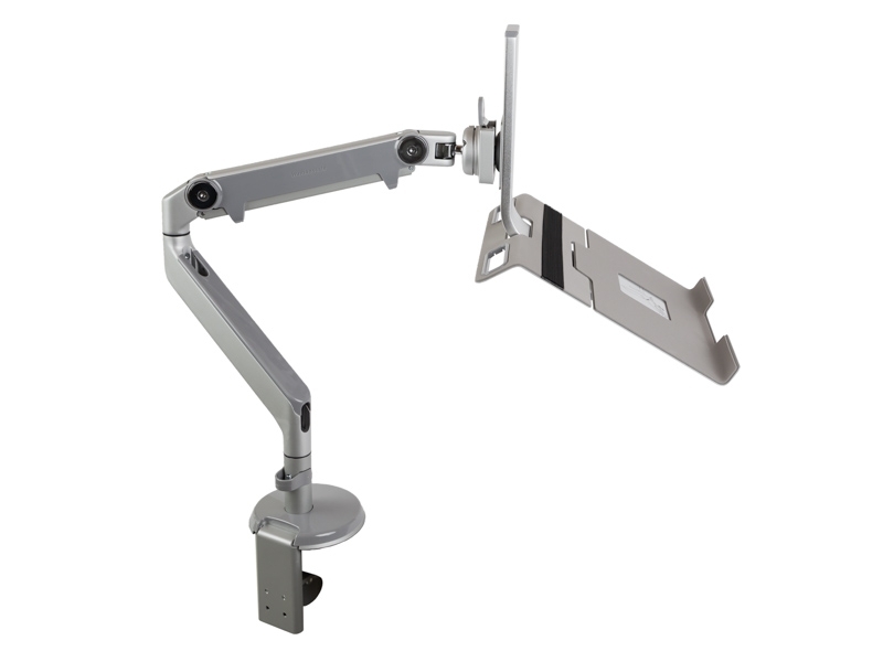 Humanscale M2 Tablemount (Desk clamp) with Laptopholder silver buy online
