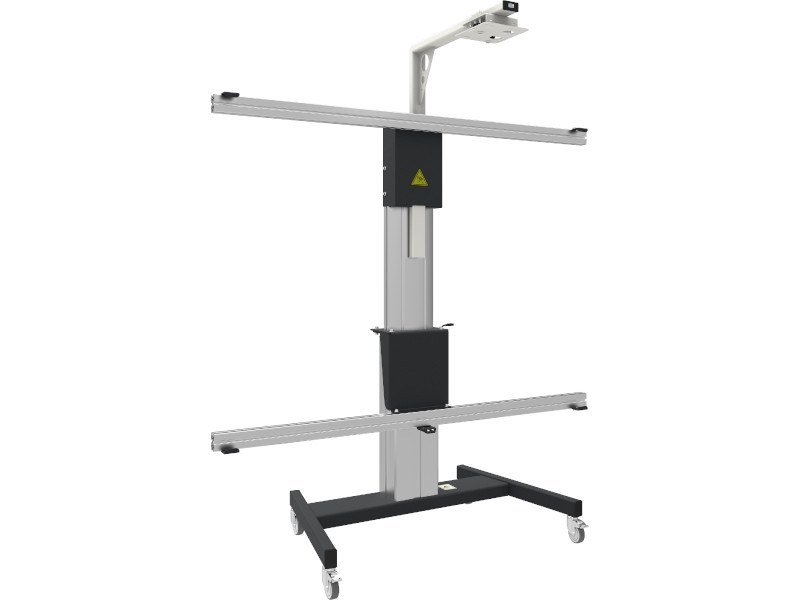 SmartMetals Floor lift on wheels for Interactive Whiteboard 101 inch