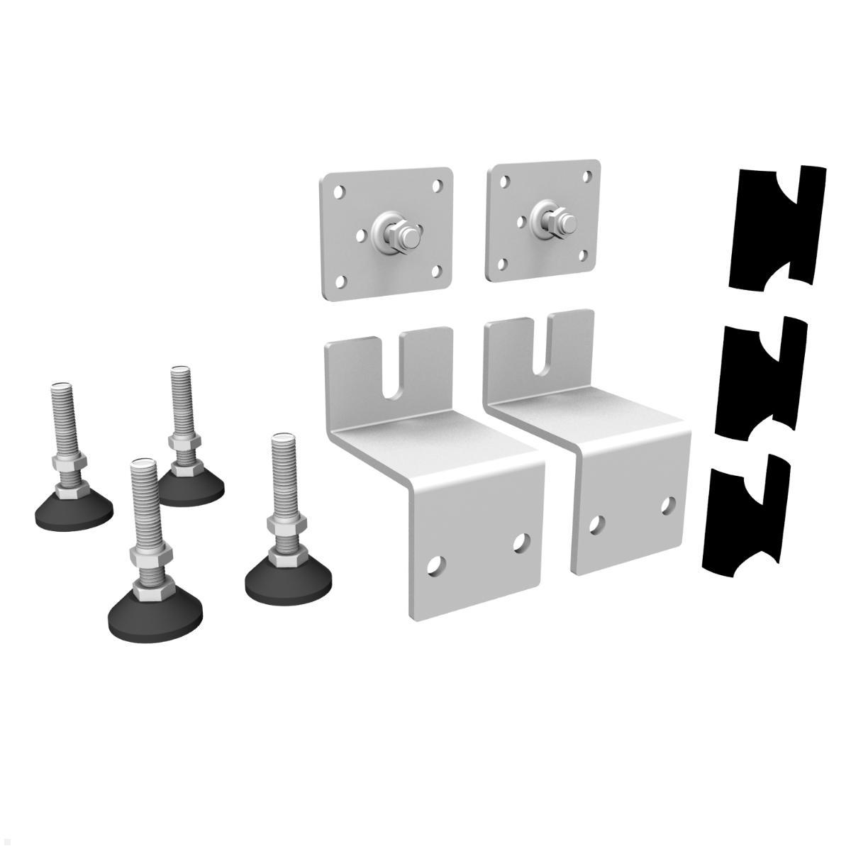 TV lift for wall and floor mounting, Conen SCETAW, silver