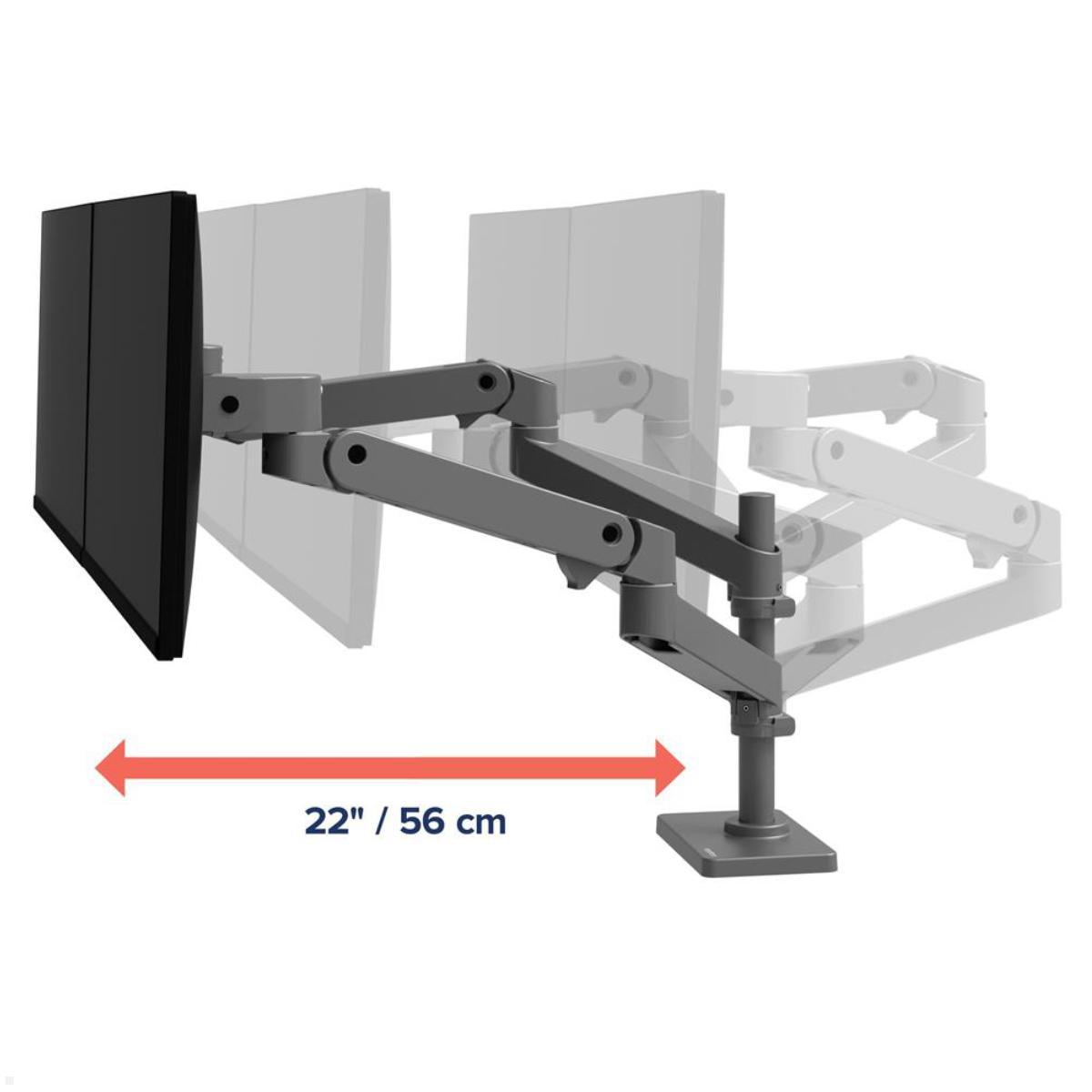 Ergotron LX Pro Dual Monitor Desk Mount, Tall Column
