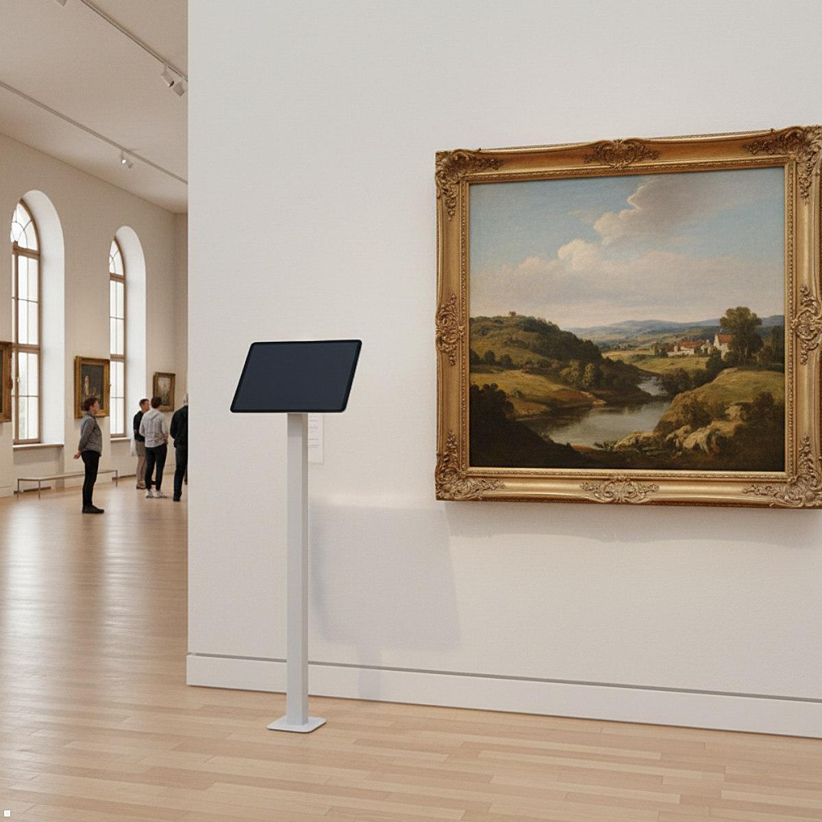 TabLines TBS012 Tablet Floor Stand, Screw-on, Square