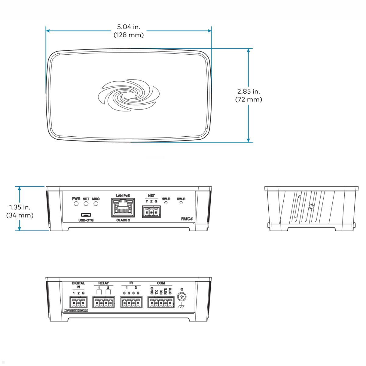 4-Series Control System Crestron (RMC4), Multicore CPU