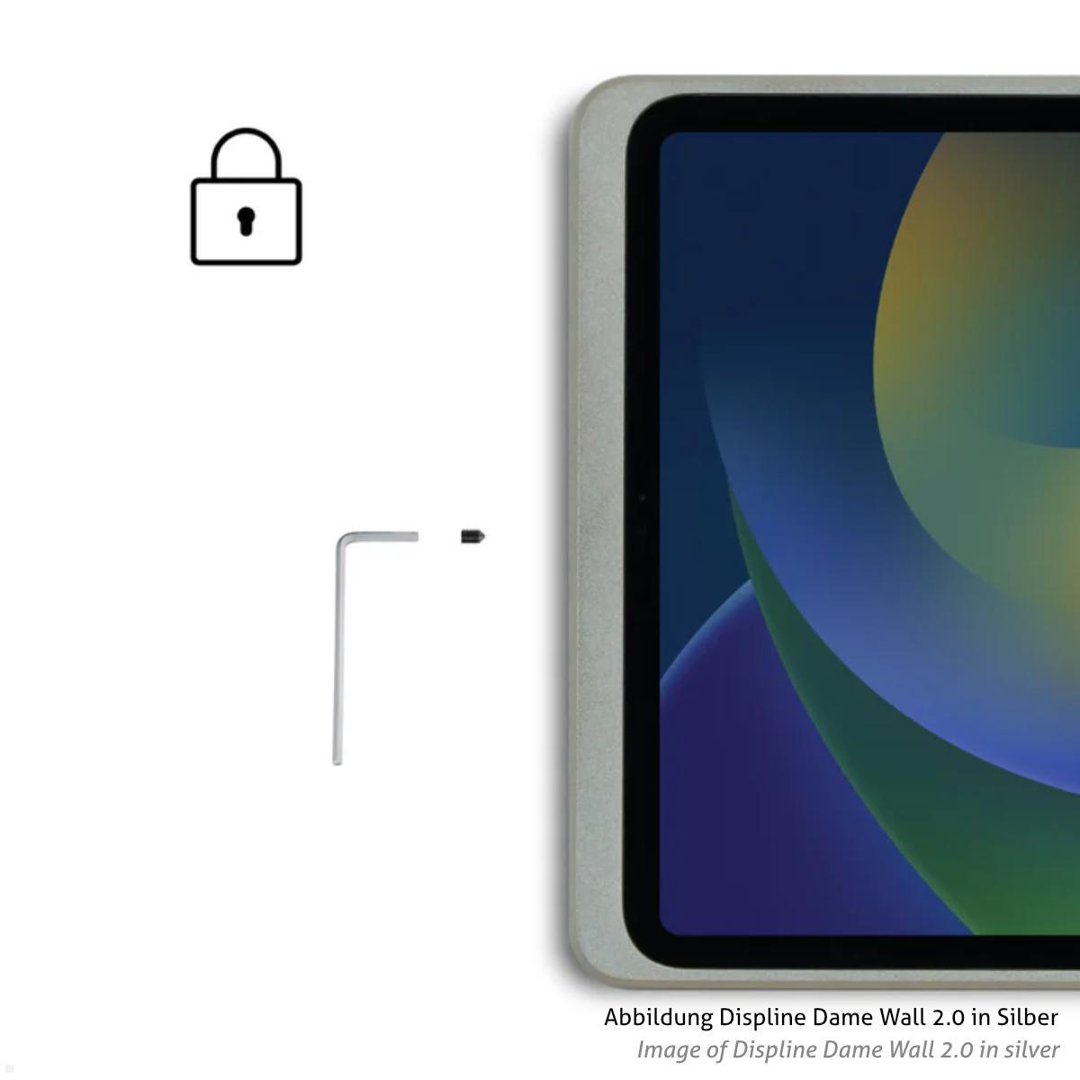 Apple iPad wall mount Displine Dame Wall 2.0, black