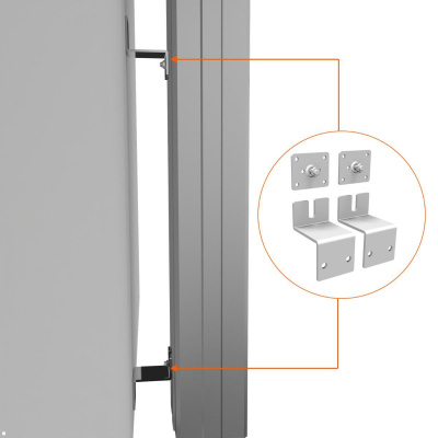 TV lift for wall and floor mounting, Conen SCETAW, silver