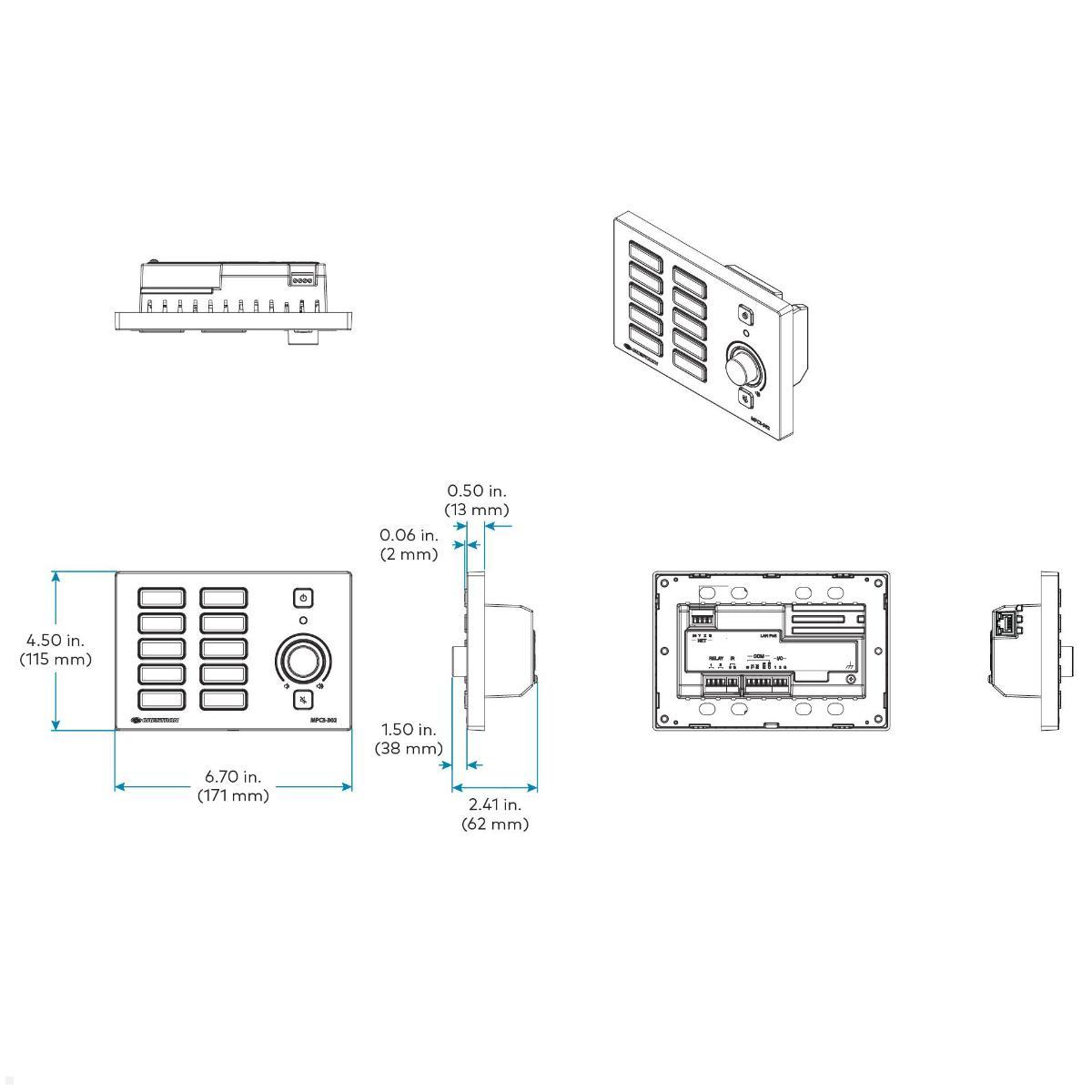 3-Series Presentation Controller 302 Crestron (MPC3-302-W)