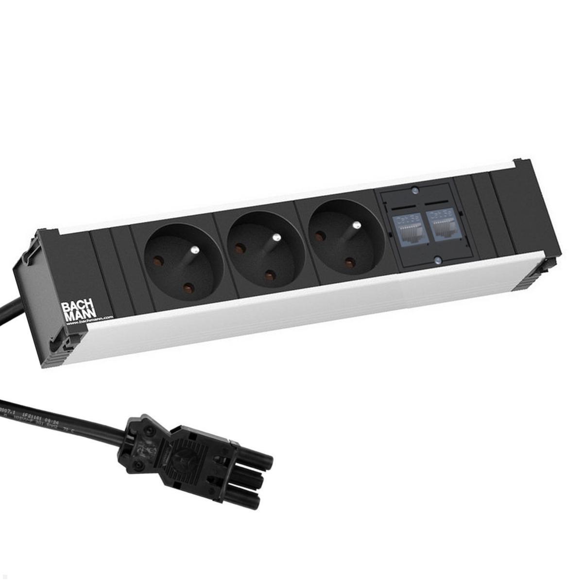 Bachmann CONI 4-way power strip, CAT6a 333.2167