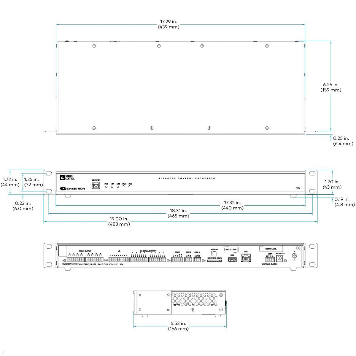 4 Series Crestron (CP4) control- system, -module, -engine