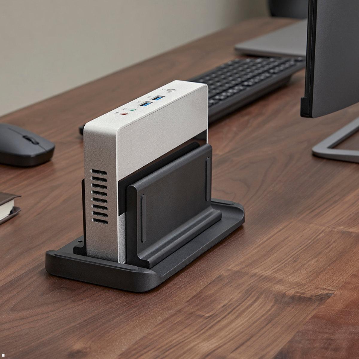 Mini PC holder TecLines TPH003B, thin client to VESA, black