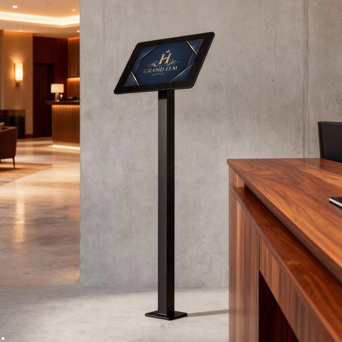 TabLines TBS012 Tablet Floor Stand, Screw-on, Square